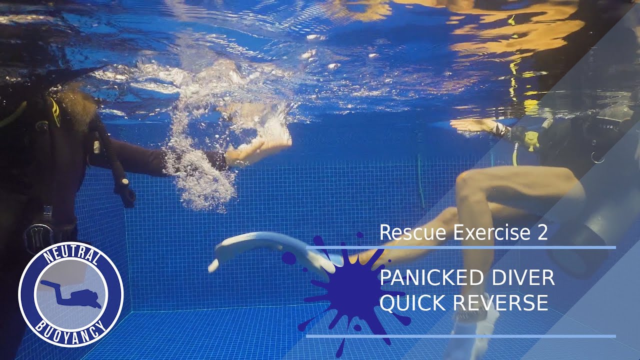 PADI Rescue Diver Course Skill: How to Rescue a Panicked Diver - Quick ...