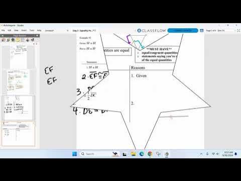 Geometry AB Sept 26th - Unit 2 Day 3 - Equality Properties Day 2 - YouTube