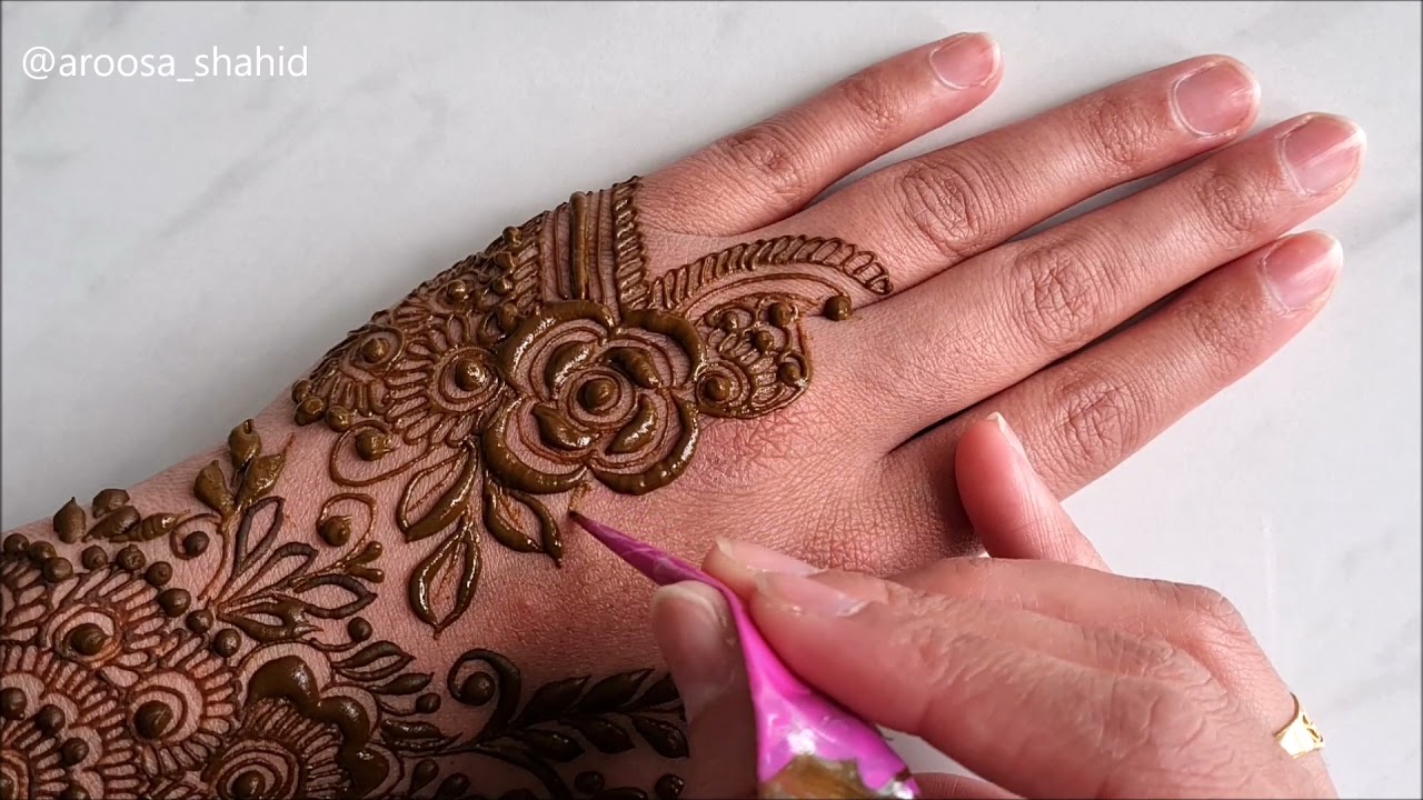 Amazing Full hand henna design for Eid 2021 - YouTube