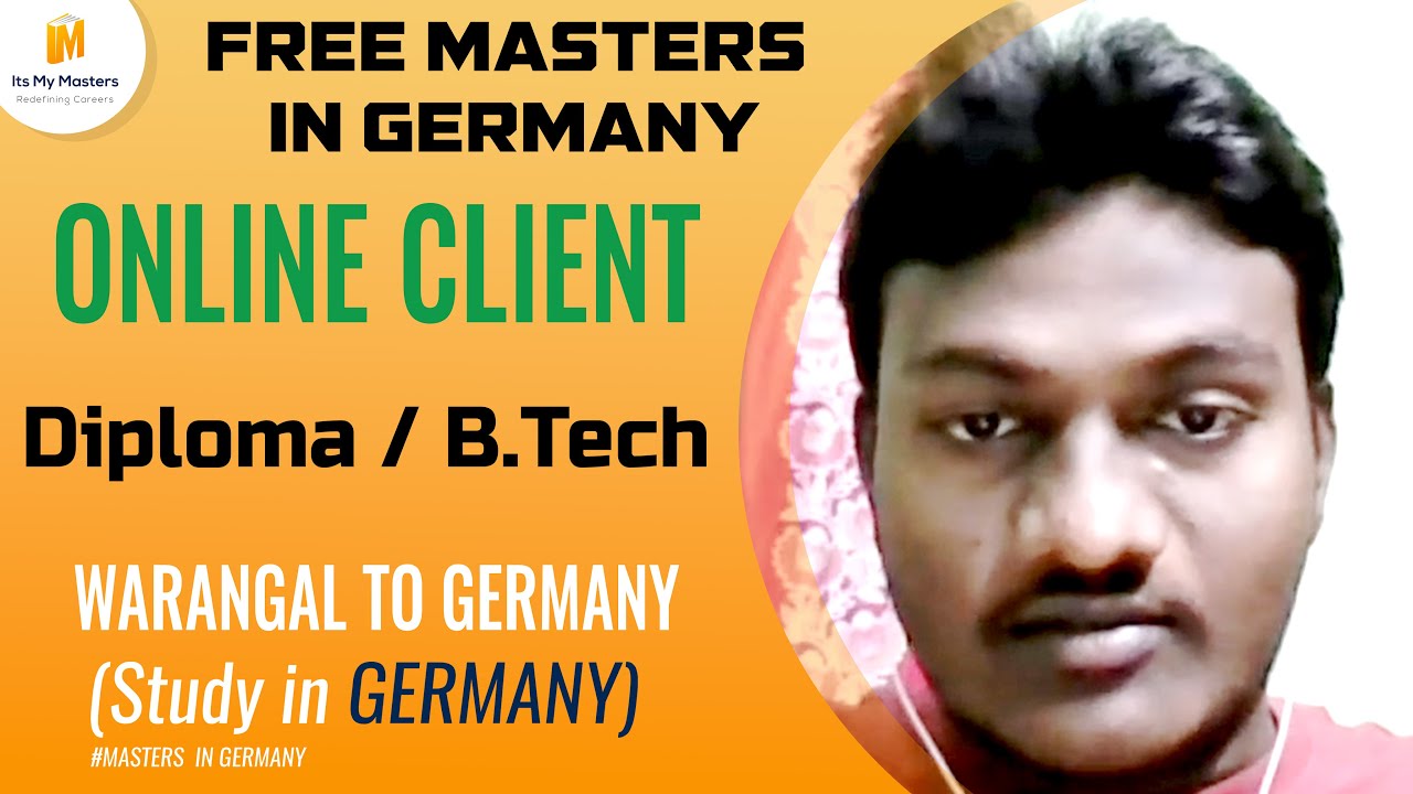 Online Client from Warangal | ITS MY MASTERS | Diploma | B.Tech | Masters in Germany #btech # ...