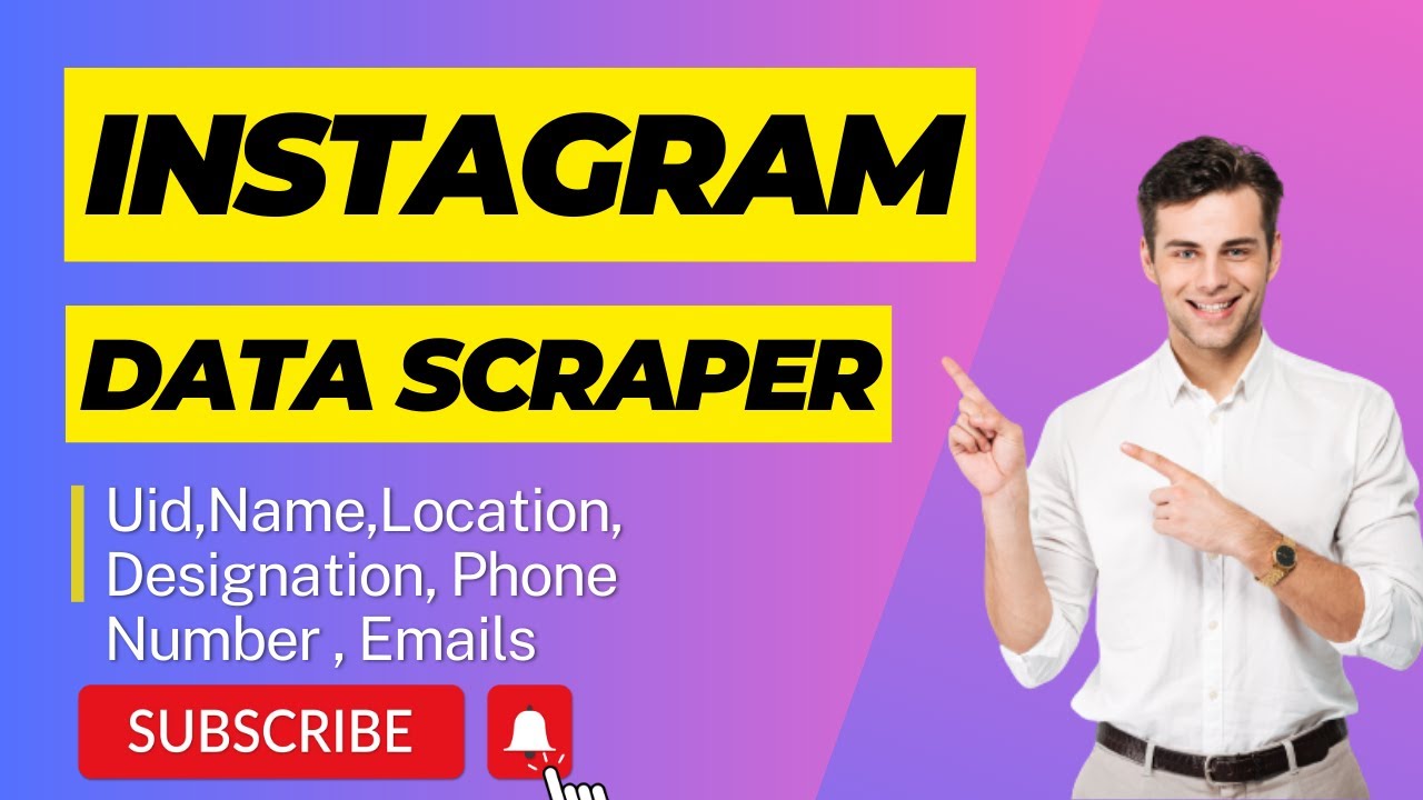 Instagram Data Extractor | Get Followers Data | Get Following Data | Get Data from Hashtags ...