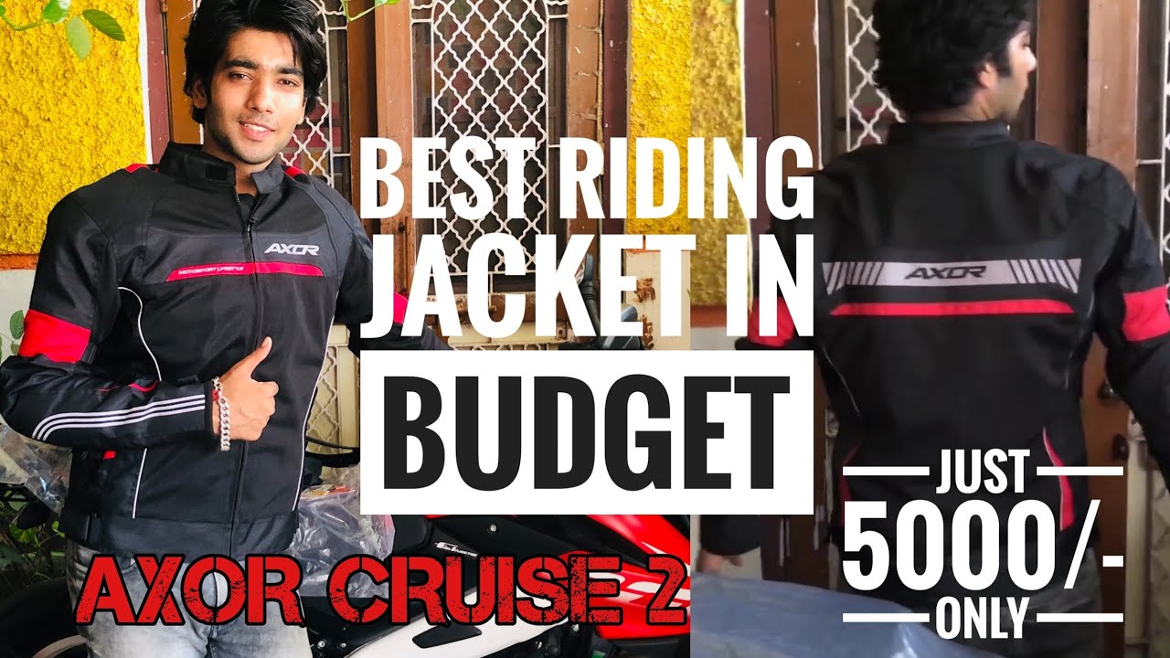 Riding Jacket | AXOR Cruise2 BlackRed Riding Jacket | Full Detailed ...
