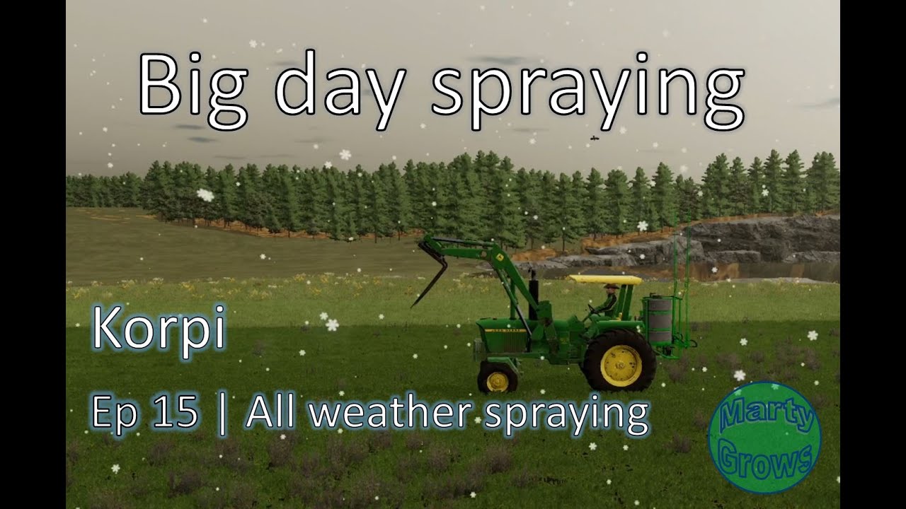 Korpi Ep 15 - Sorghum harvest and weed spraying | FS22 - YouTube