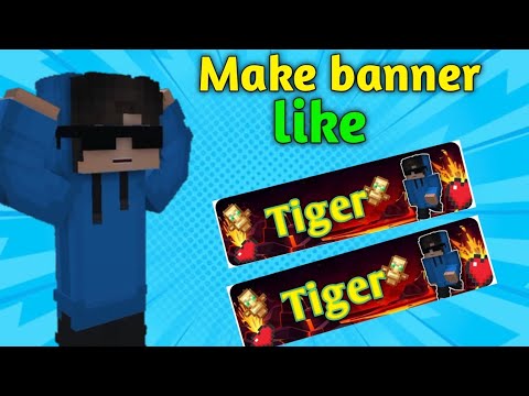 how to make an attractive Minecraft channel banner in Android 🔥 ...