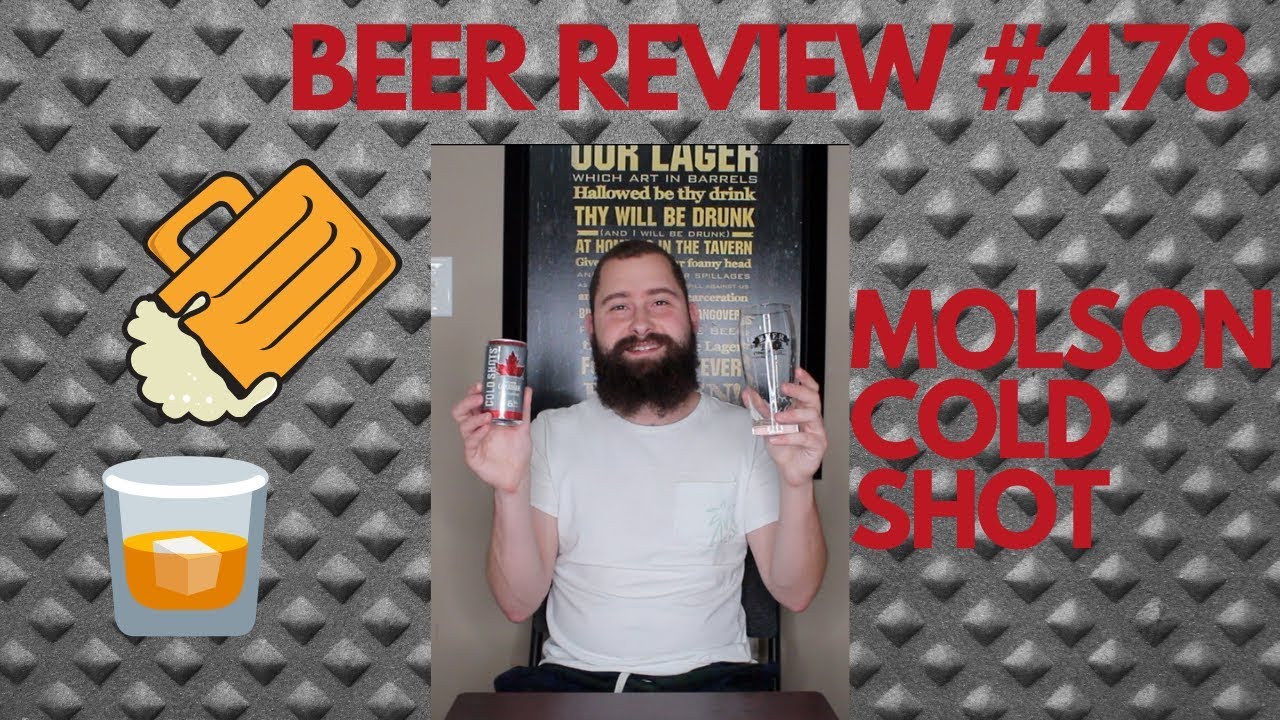 BEER REVIEW #478: ADORABLE! MOLSON COLD SHOT - MOLSON COORS - LAGER ...