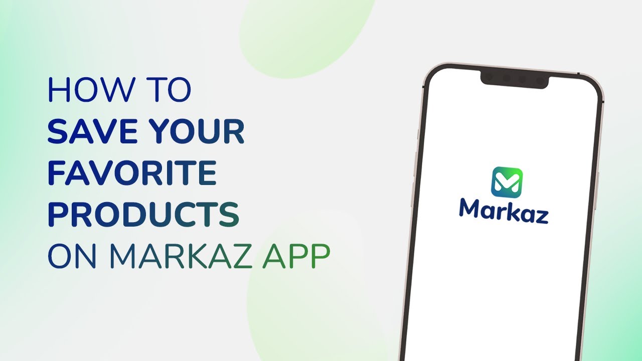 Part 5: How to Save your Favorite Products in Markaz App - YouTube