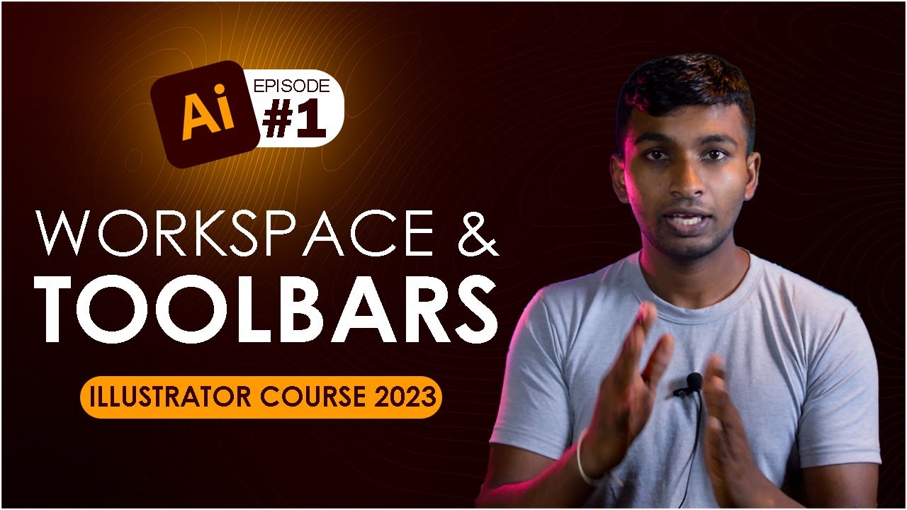 Adobe Illustrator for Beginners 2023 | Workspace & Toolbars | Illustrator Tutorial Sinhala - YouTube