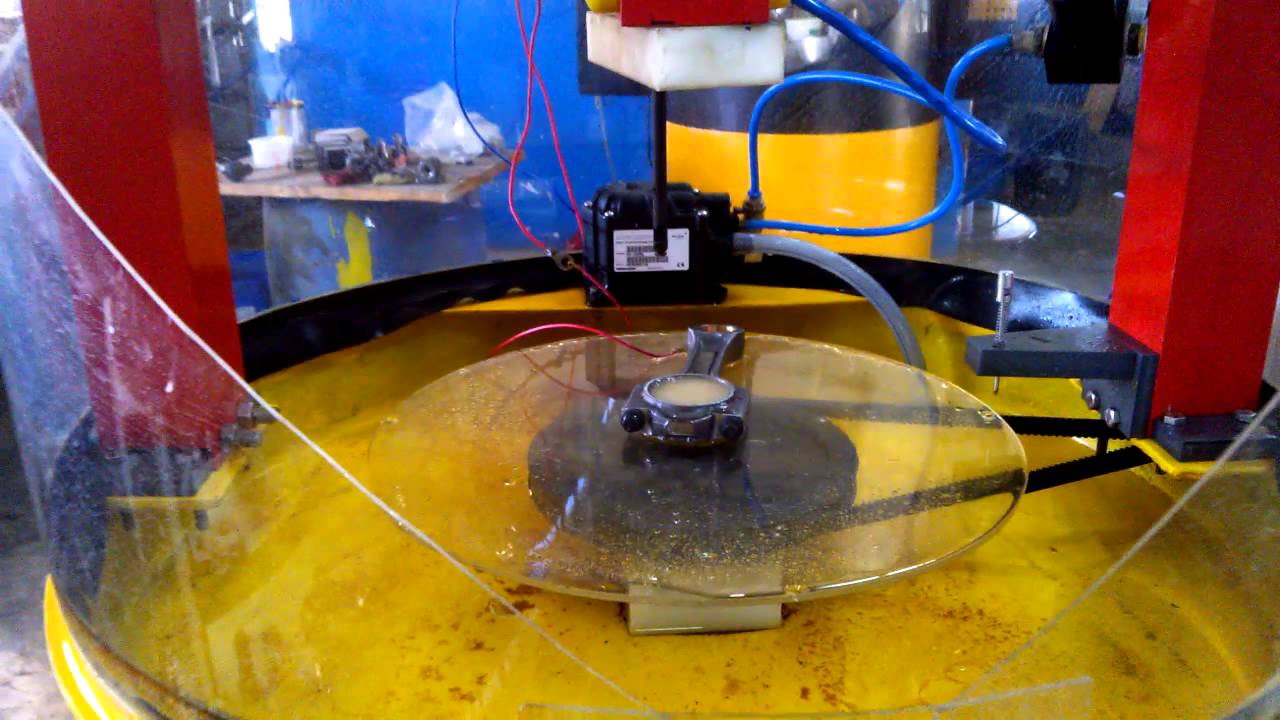 Con Rod Robotic Electro Chemical deburring - YouTube