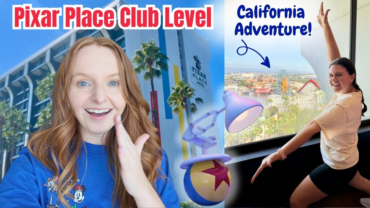 Staying CLUB LEVEL at Disney's Pixar Place Hotel! Disneyland Check-in ...