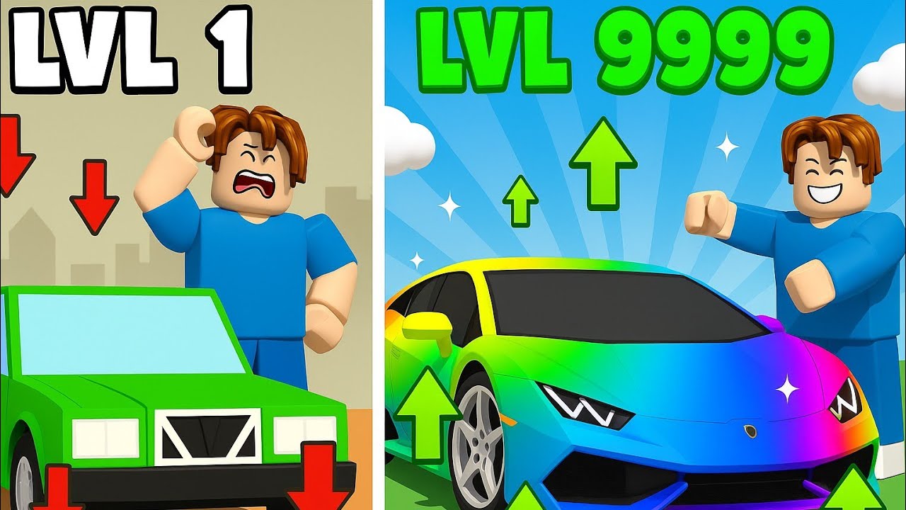 I STARTED WITH A TRASH CAR AND BECAME A BILLIONAIRE IN ROBLOX (GROW A ...
