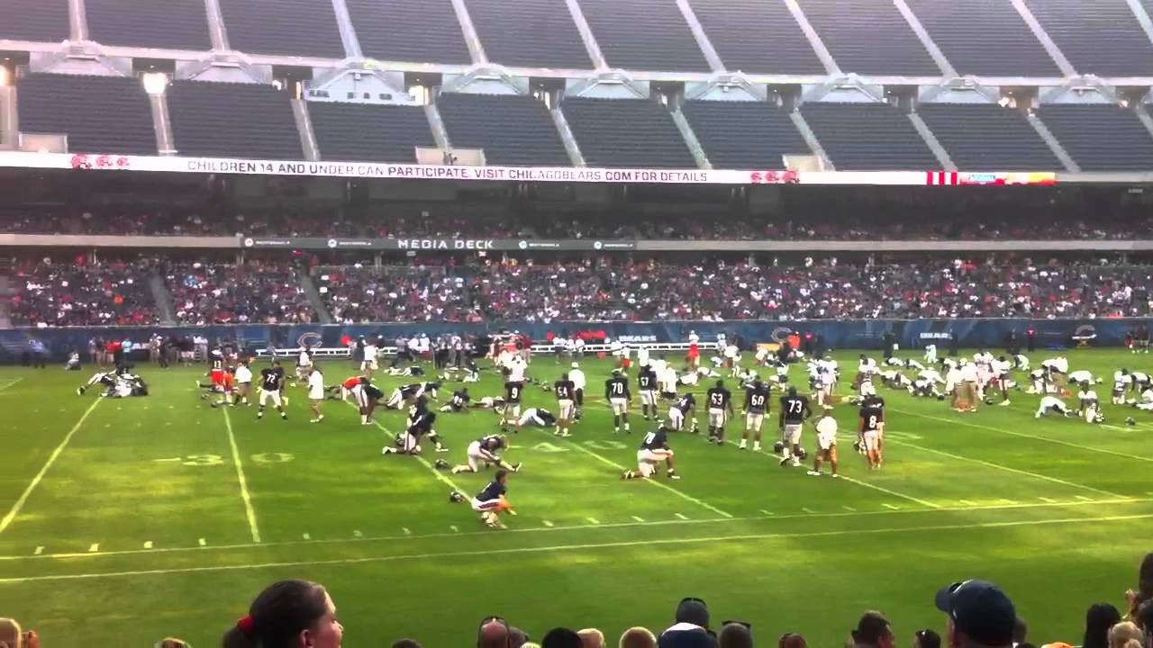 Bears Practice at Soldier Field - Warm up - YouTube