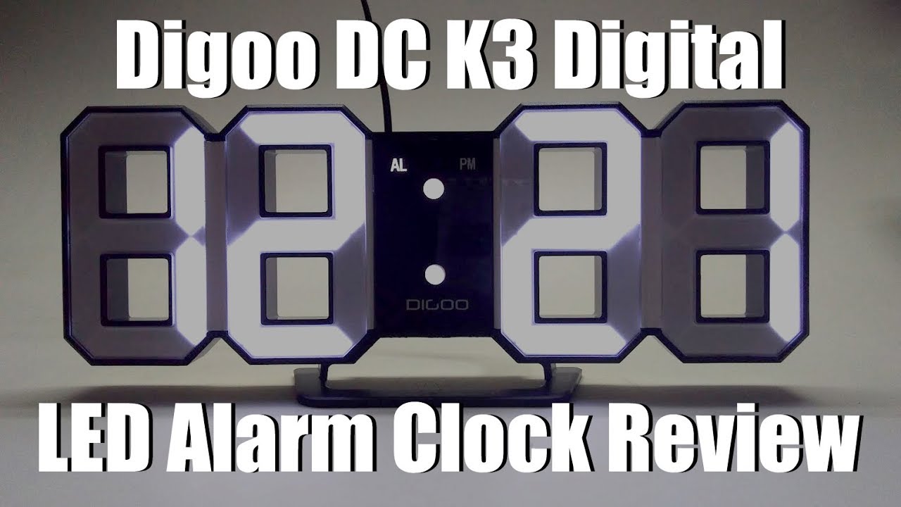 Digoo DC K3 Digital LED Alarm Clock Review (From Banggood) - YouTube