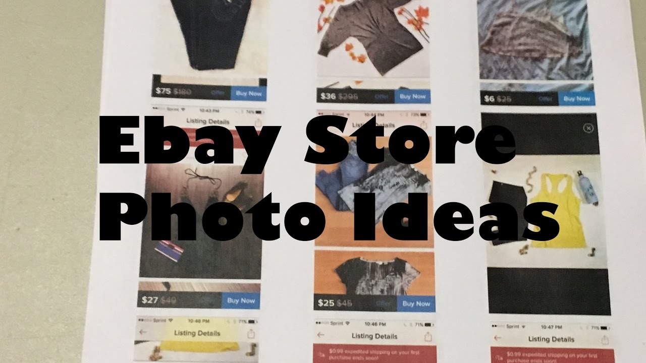 Photo Ideas for Selling Cloths on eBay and Poshmark 12-1-16 - YouTube