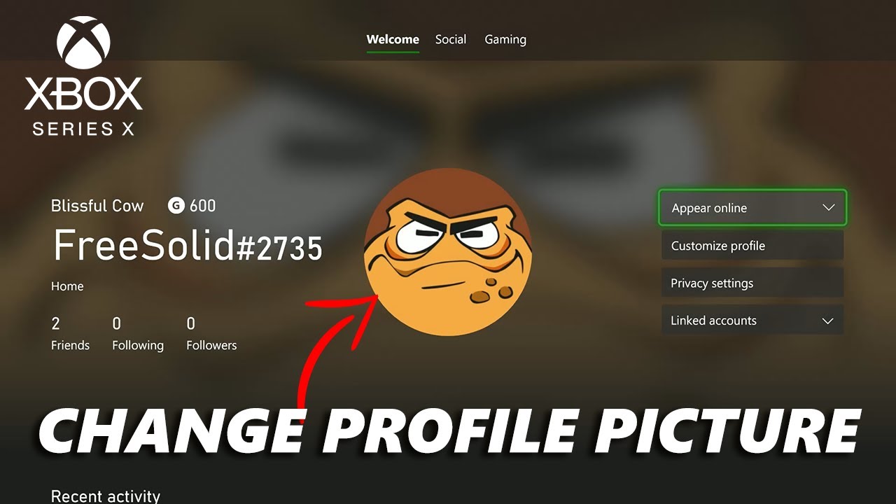 How To Change Profile Picture On Xbox Series X - YouTube