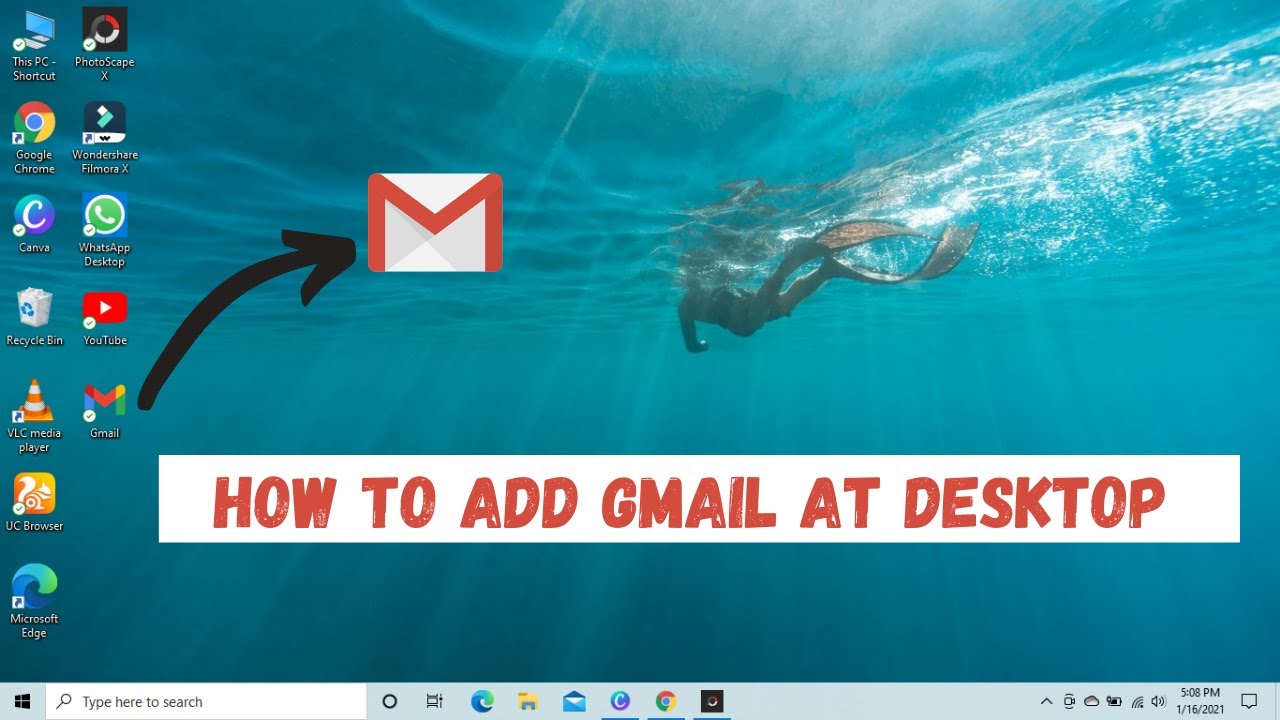 How to create Gmail shortcut on laptop or PC|Gmail on desktop |AOUN ...