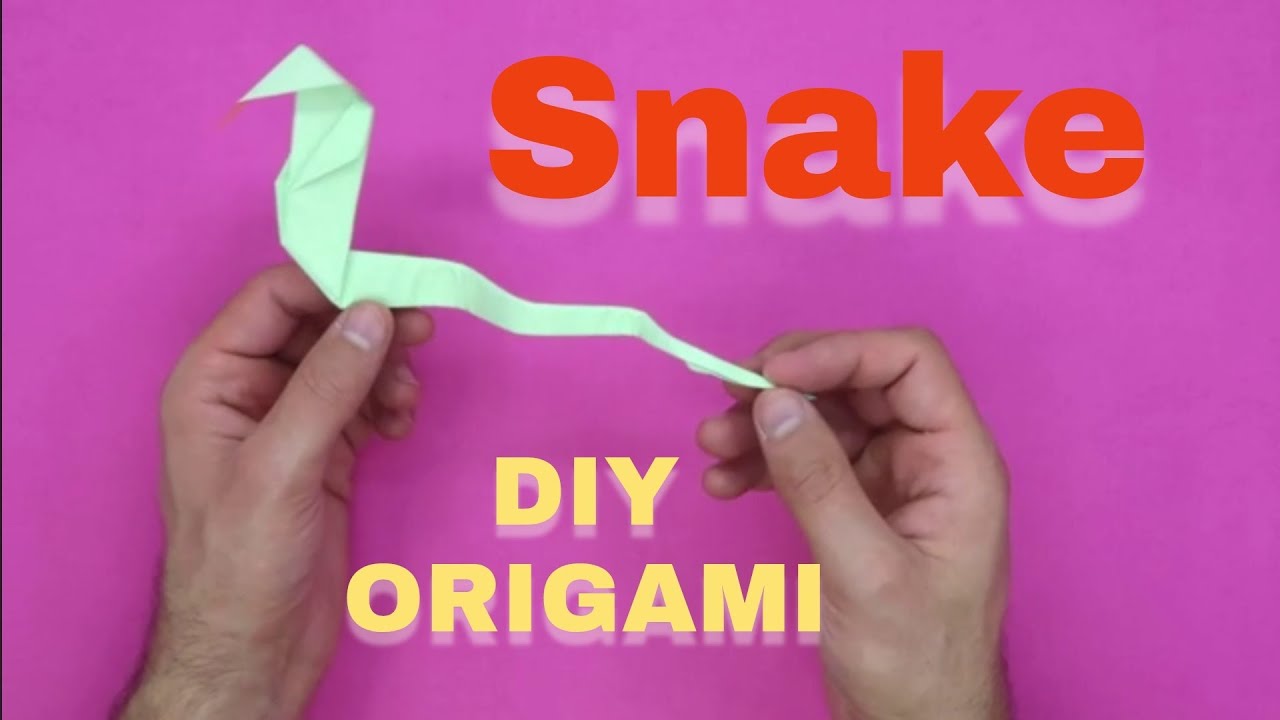 DIY ORIGAMI SNAKE | How to make Origami Snake - YouTube