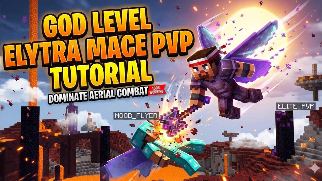 The "Pro" Choice: How to MASTER the Mace + Elytra Combo (Minecraft PVP ...