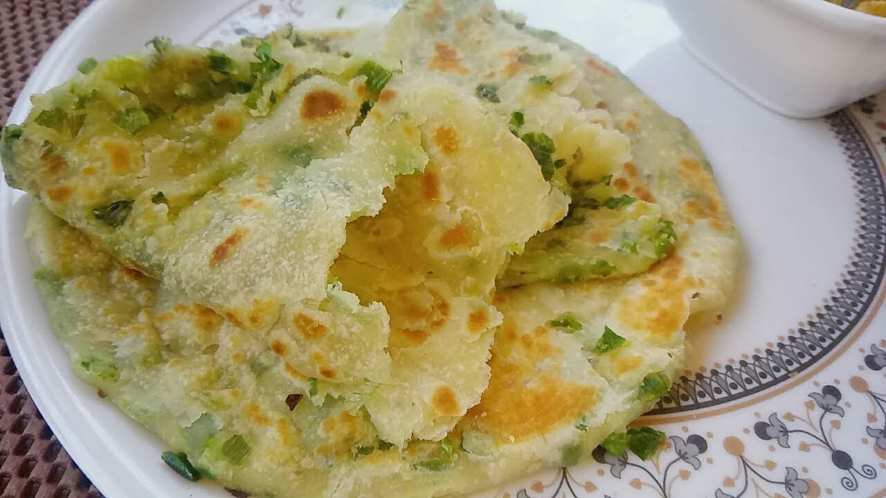 Chinese Onion Paratha | हरे प्याज़ का पराठा | Easy, Tasty, Spring Onion ...