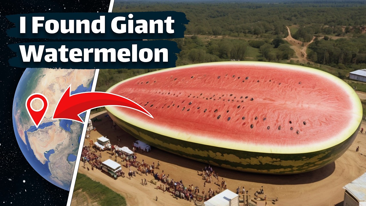 Giant Watermelon 🍉 on Google Earth 🌎 and Google Maps #googleearth # ...