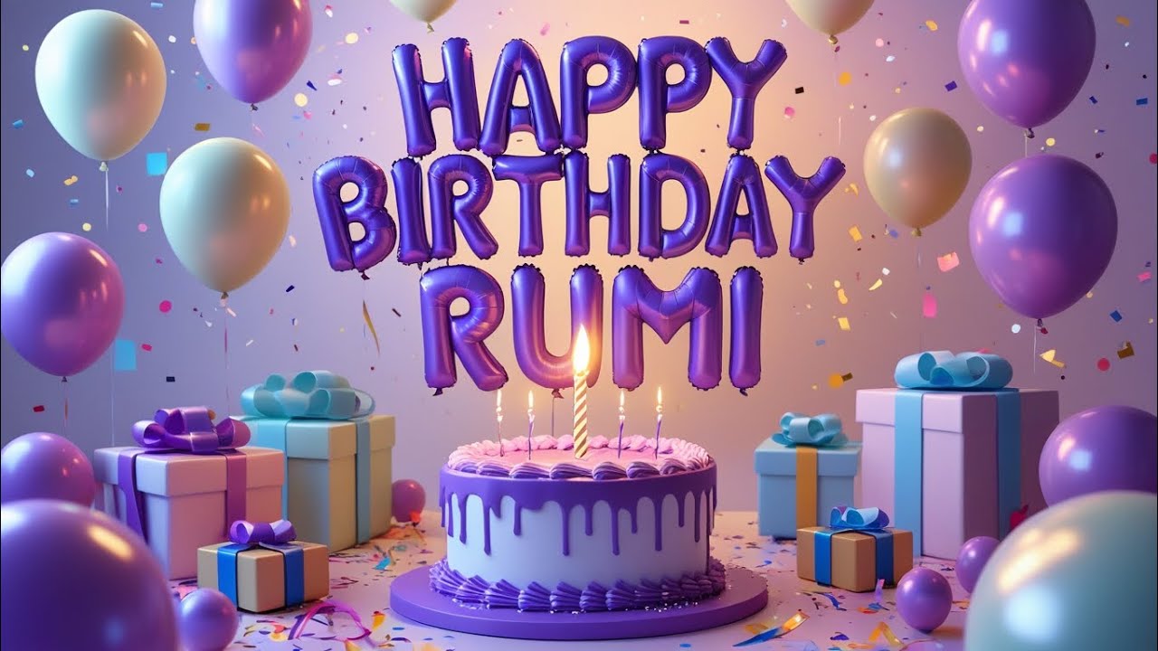 🎉 Happy Birthday To You Rumi | Cute Birthday Song | Birthday Wishes ...