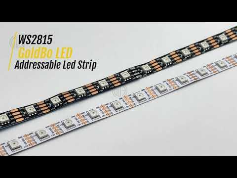 12V WS2815 Addressable RGB Led Strip Introduction - YouTube