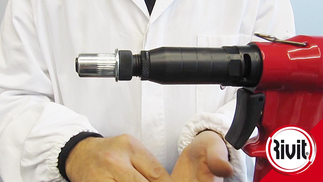 Rivit RIV939 (ENG) hydropneumatic tool for rivet nuts M3 - M12 (oil ...