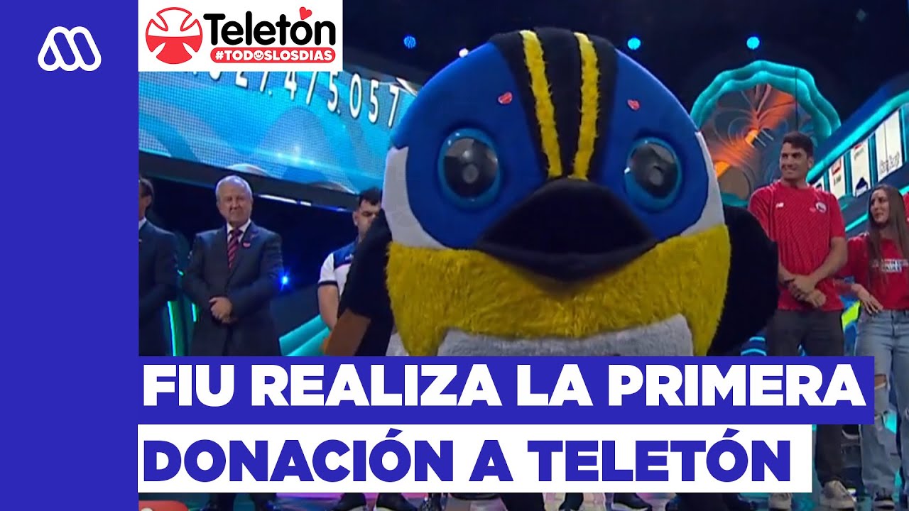 Fiu realiza la primera donación en la Teletón 2023 - YouTube