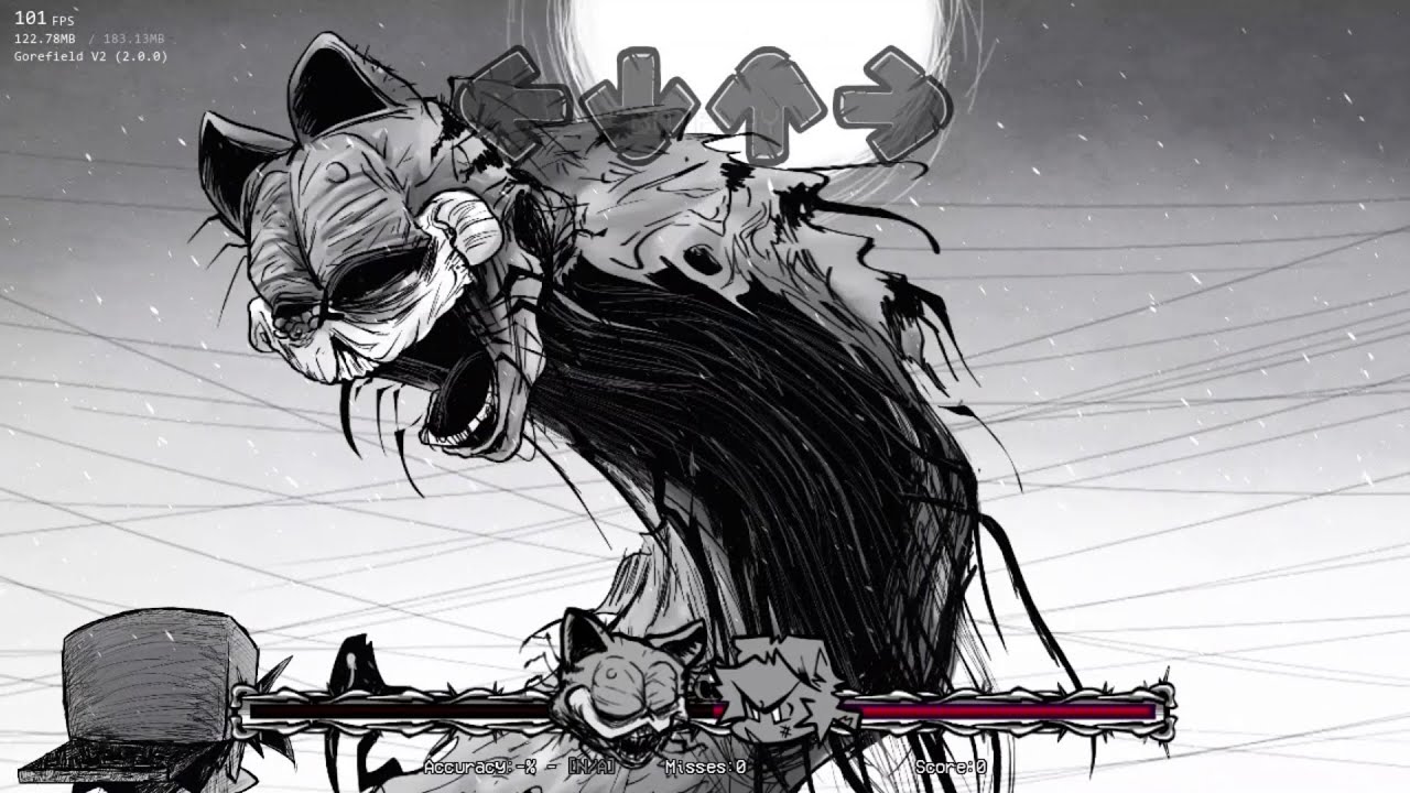 The Complement (Instrumental) - FNF VS Gorefield V2 (Garfield Gameboy'd ...