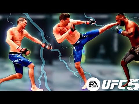 UFC 5 - Lead Body Kick Feint To Head Kick KO Compilation - YouTube