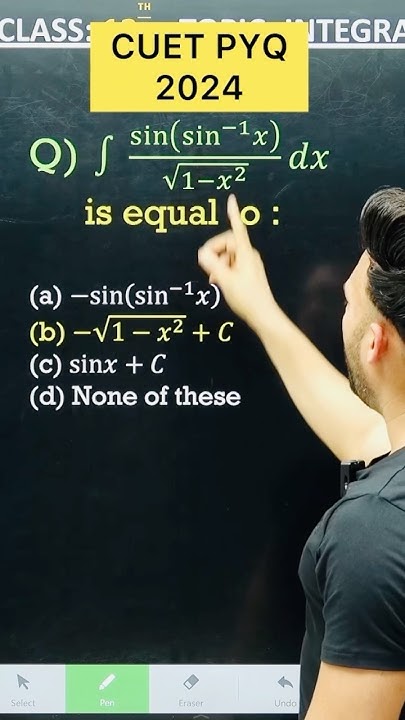 CUET 2025 Integration CUET PYQ 2024 Maths for || Class 12 Maths #cuet2025 #maths #cuetpg # ...