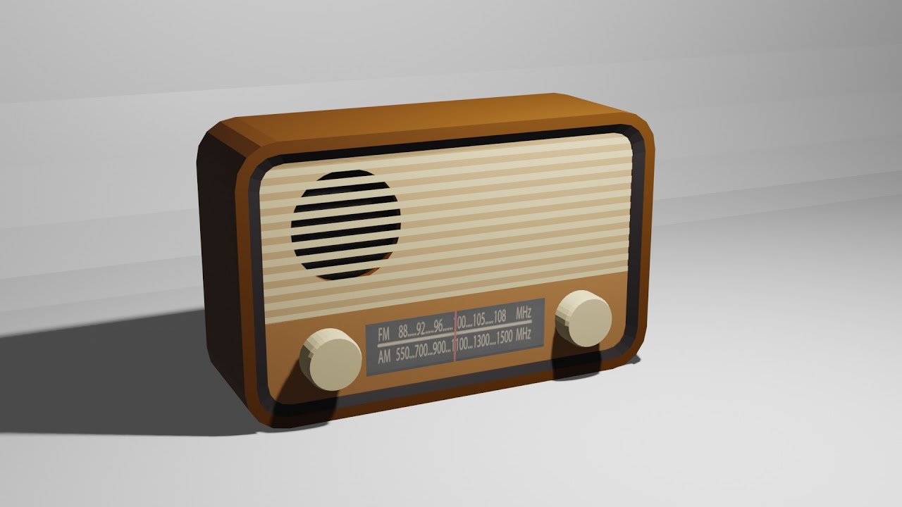 How To Model Low Poly Radio In Blender 3.0 - YouTube