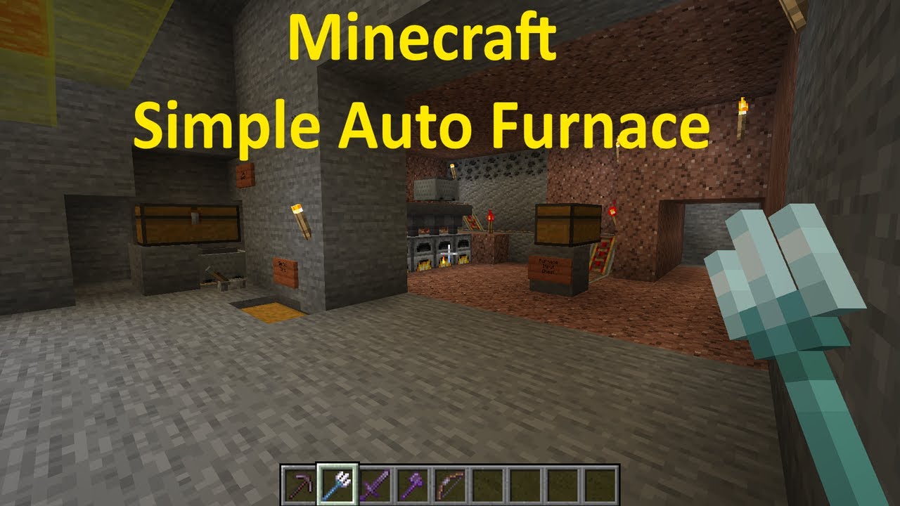 Let's play Minecraft: The Simple Auto Furnace - YouTube