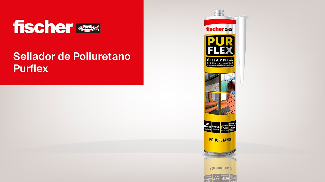 Aplicación | fischer Sellador de Poliuretano PURFLEX - YouTube