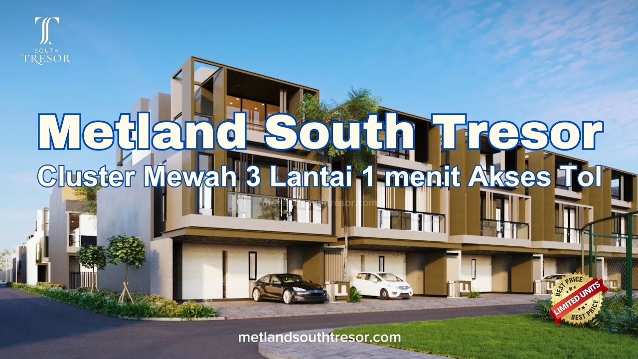 Metland South Tresor - Cluster Mewah 3 Lantai di Barat Jakarta - YouTube