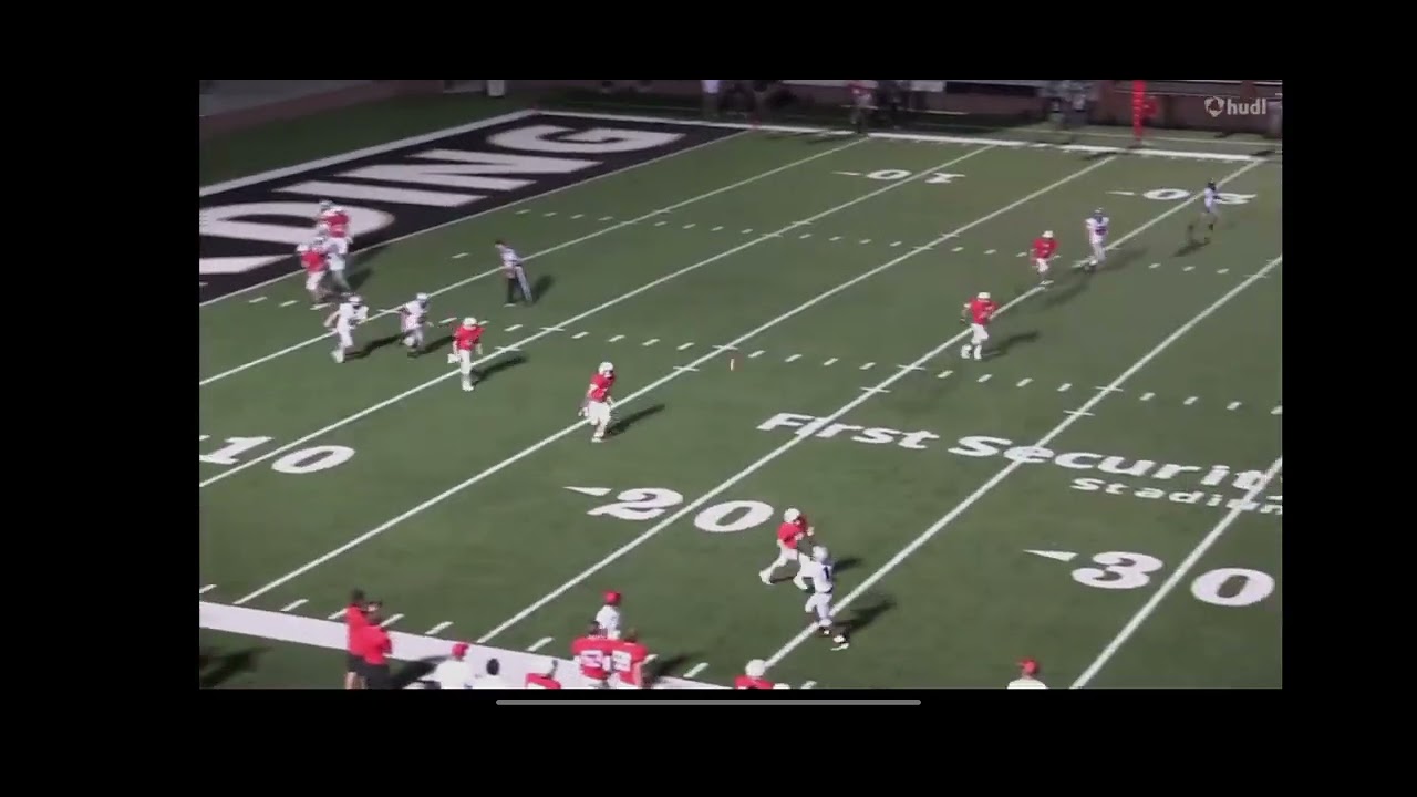 35 yard reception and a deflection of a pass by Alfred Stokes - YouTube