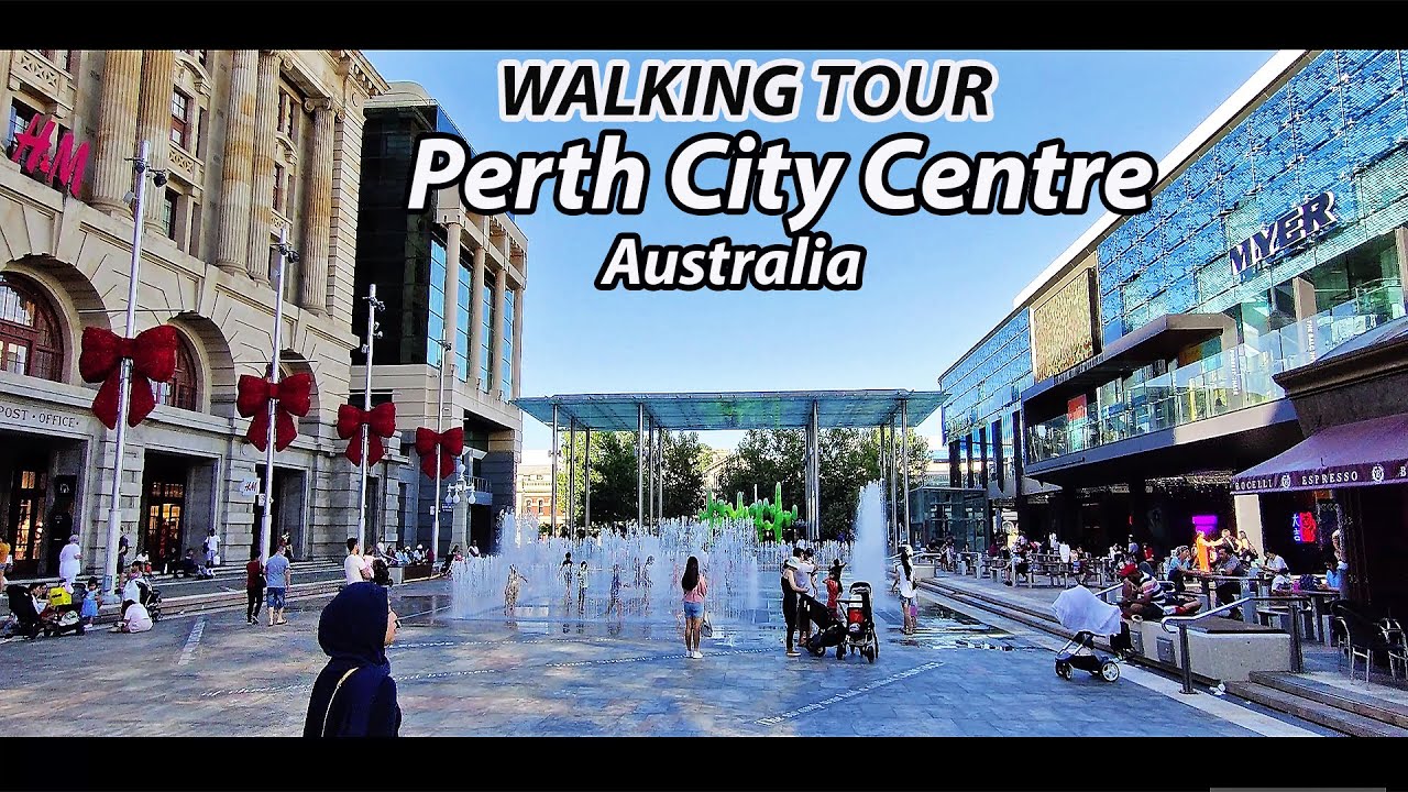 Walking Tour [4K]: Perth City CBD - Murray Street and Hay Street (Perth ...