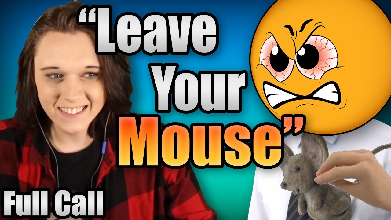 Angry Scammer Screams "LEAVE YOUR MOUSE" | Full Call - YouTube