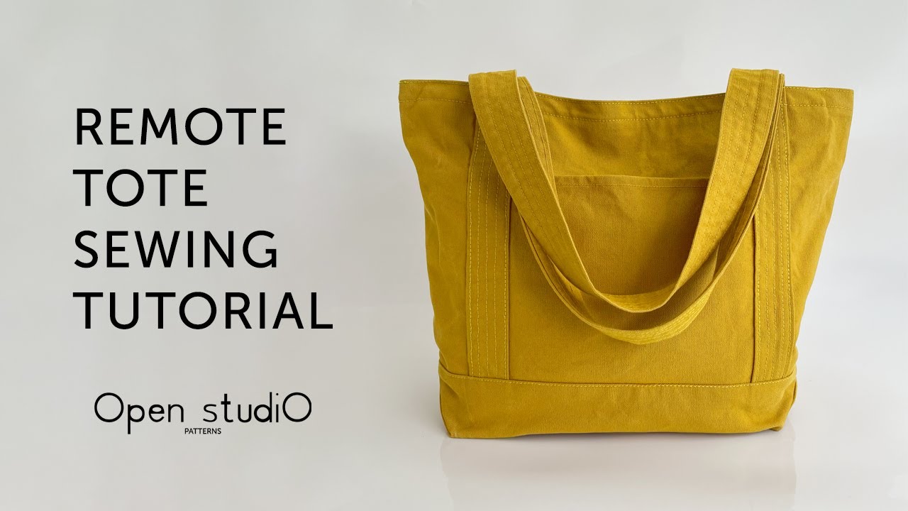 Remote Tote Sewing Tutorial - YouTube