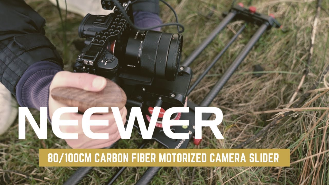 Neewer 80/100cm Carbon Fiber Motorized Camera Slider - YouTube