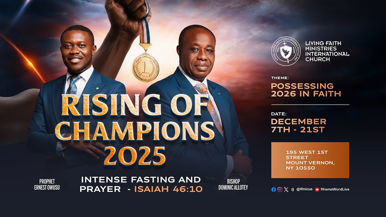 Rising of Champions 2025 | Day 11 | Prophet Ernest Owusu - YouTube