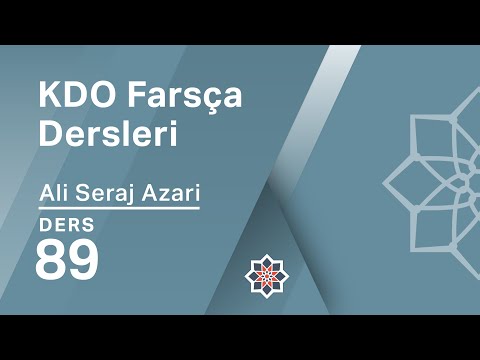 KDO Farsça Dersleri 89: Etken - Edilgen Çatılı Fillere Giriş (افعال مجهول)