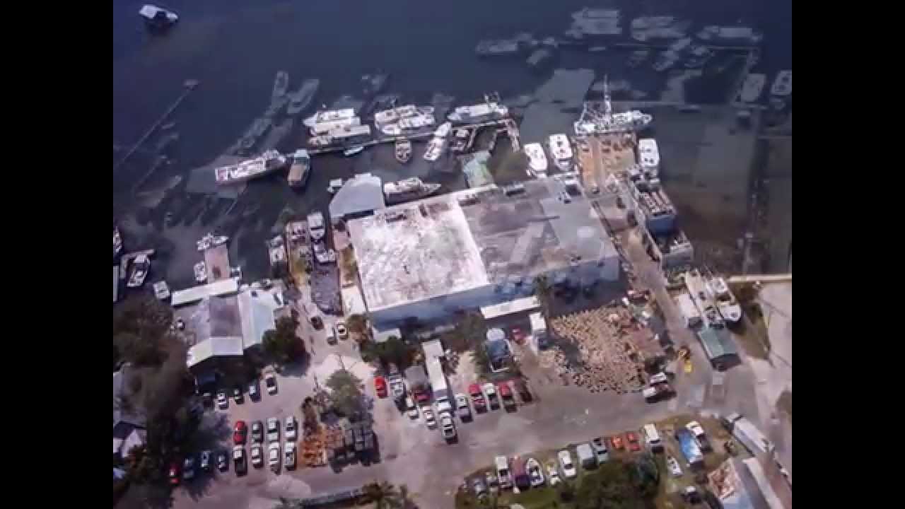Drone shots of A.P.Bell Fish Company - YouTube