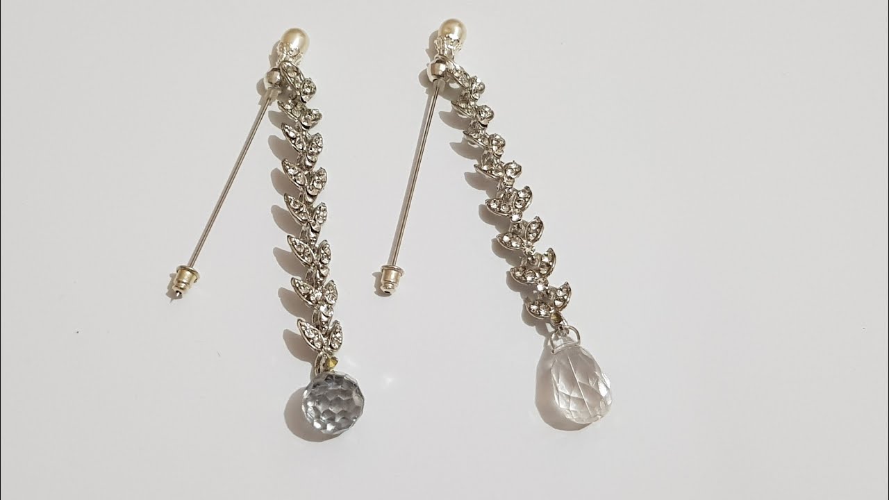 Make hijab pins. Necklace. DIY hat pin, Indian - YouTube
