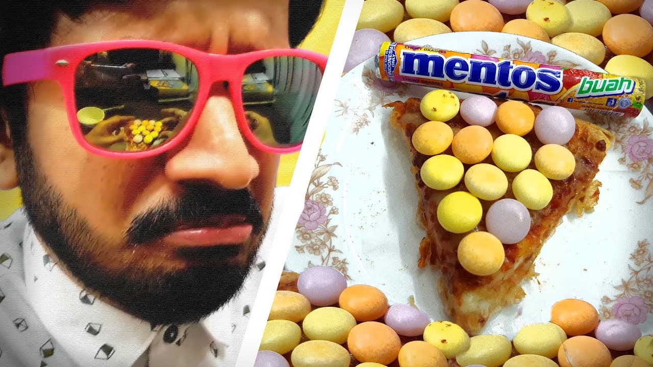 Mentos on Pizza 😖 | Worst Pizza Toppings - YouTube