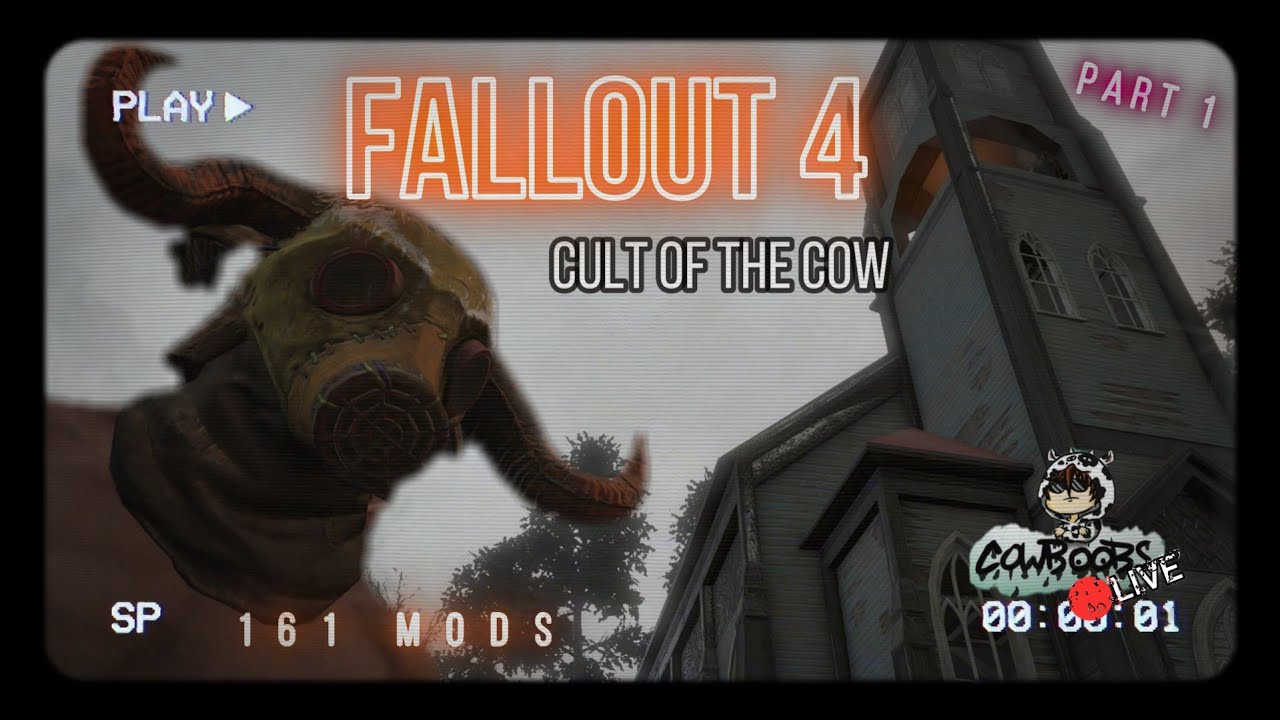 Fallout 4 - Cult of the Cow - Part 1 - 🔴LIVE - YouTube