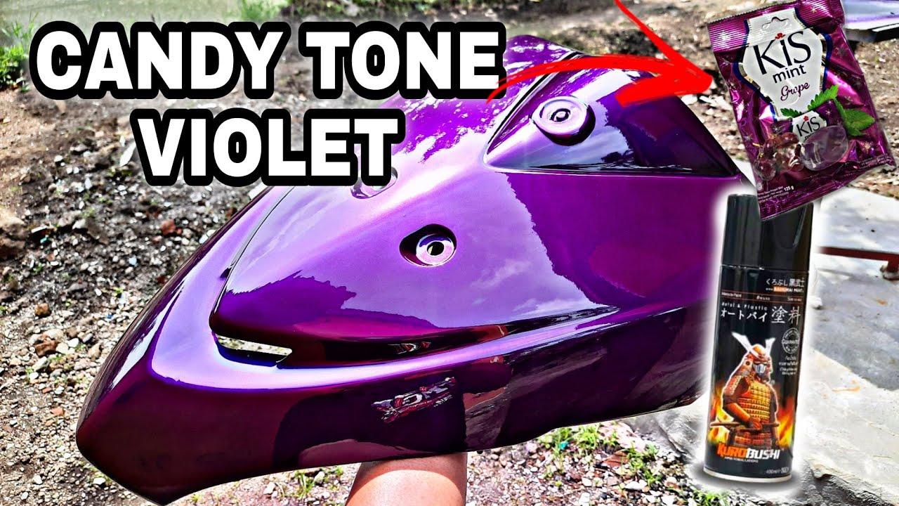 TUTORIAL CANDY TONE VIOLET || SAMURAI PAINT - YouTube