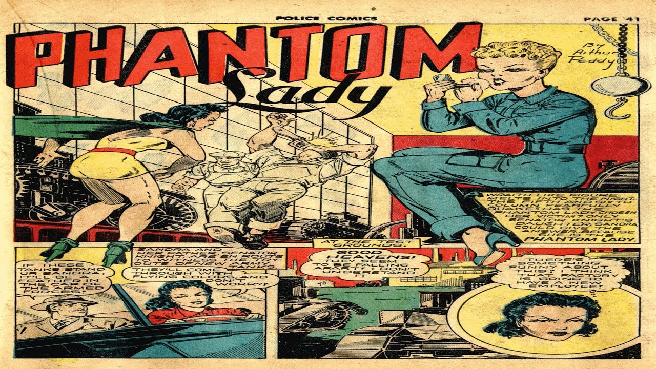 Phantom Lady Archives v1 2 The Quality Years pt2 Comix Book Movie - YouTube