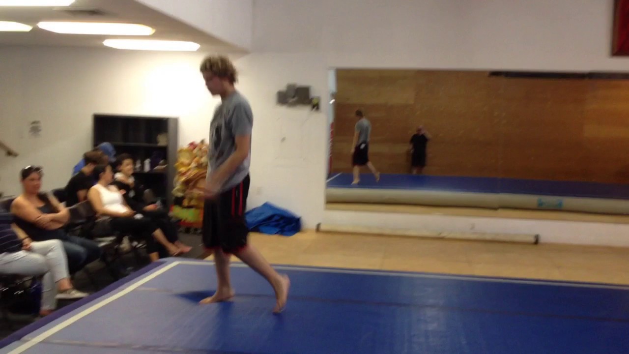 VLOG 1 learning gather step front flips - YouTube