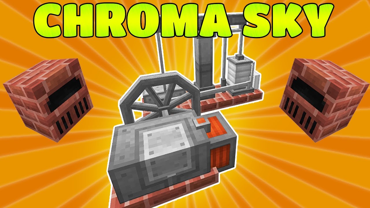 Chroma Sky Minecraft Modpack EP 8 Magneticraft Steam Engine | Modded ...