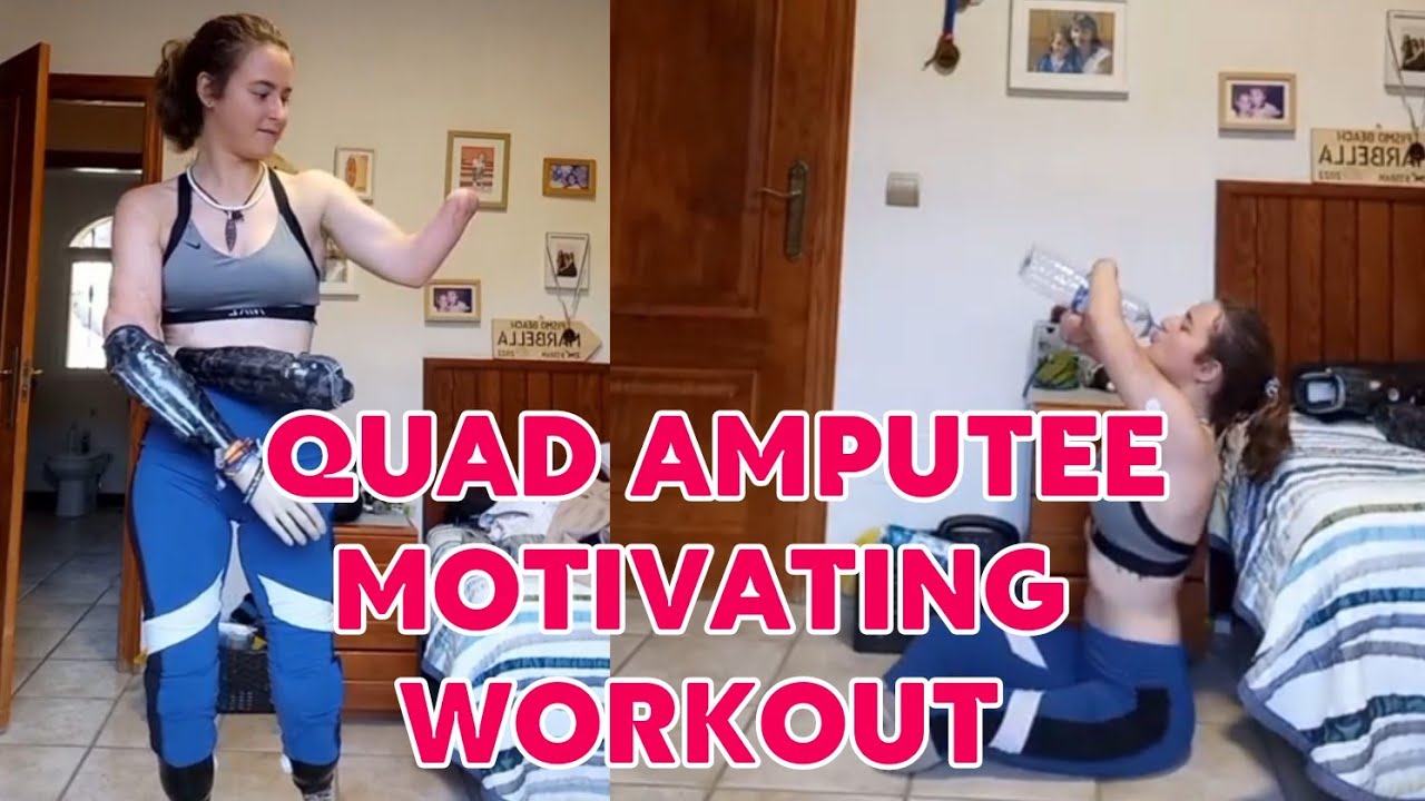 Quadruple amputee inspiring Indoor Workout session - YouTube